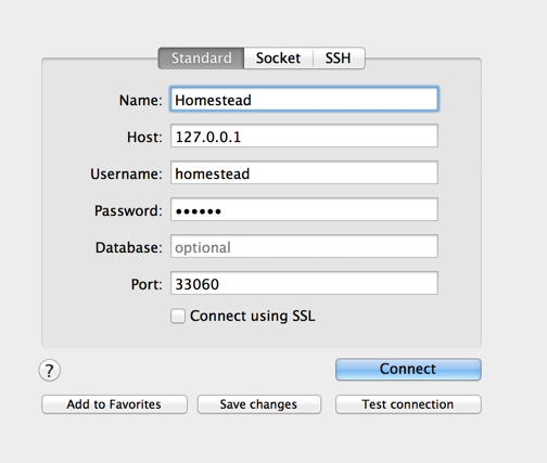 Using Sequel Pro with Laravel Homestead Vagrant Environment Using Sequel Pro with Laravel Homestead Vagrant Environment